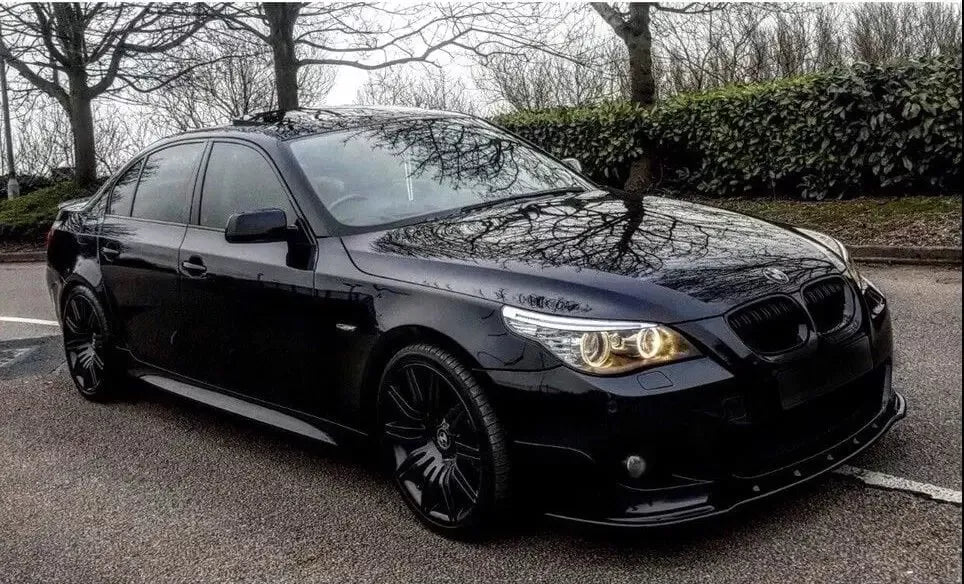 BMW E60/61 M Sport Low Splitter Kit Gloss Black ABS Plastic – FW ...